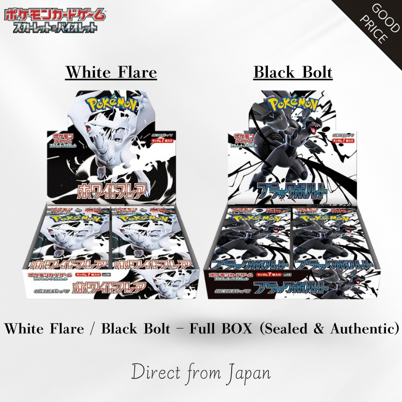 【Ready Stock】 Pokemon Card Game Booster Box – White Flare / Black Bolt ...