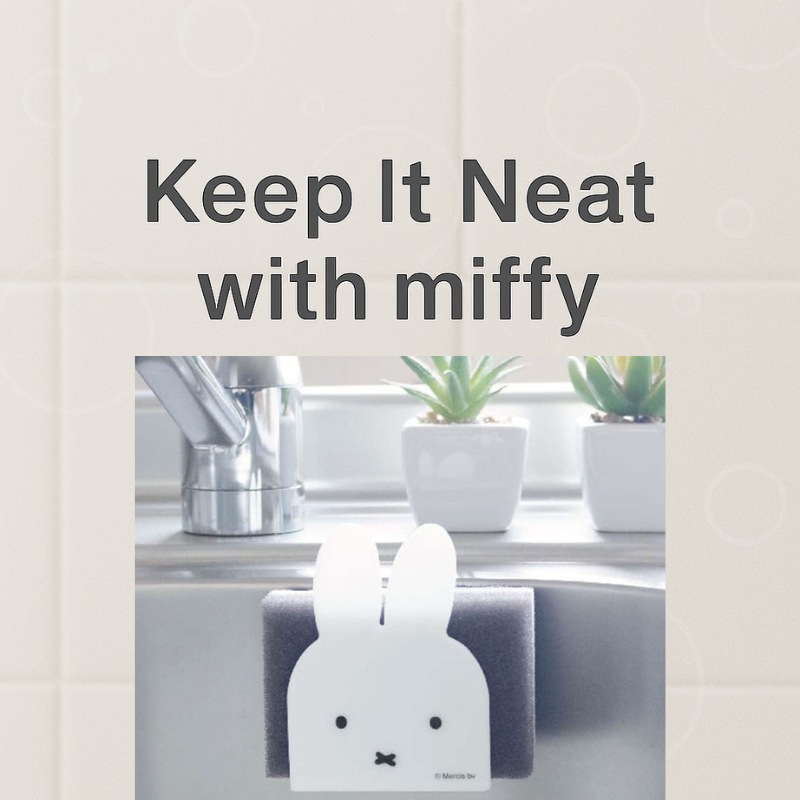 Miffy Magnetic Sponge Holder – Compact Kitchen Sink Organizer by Okato ...