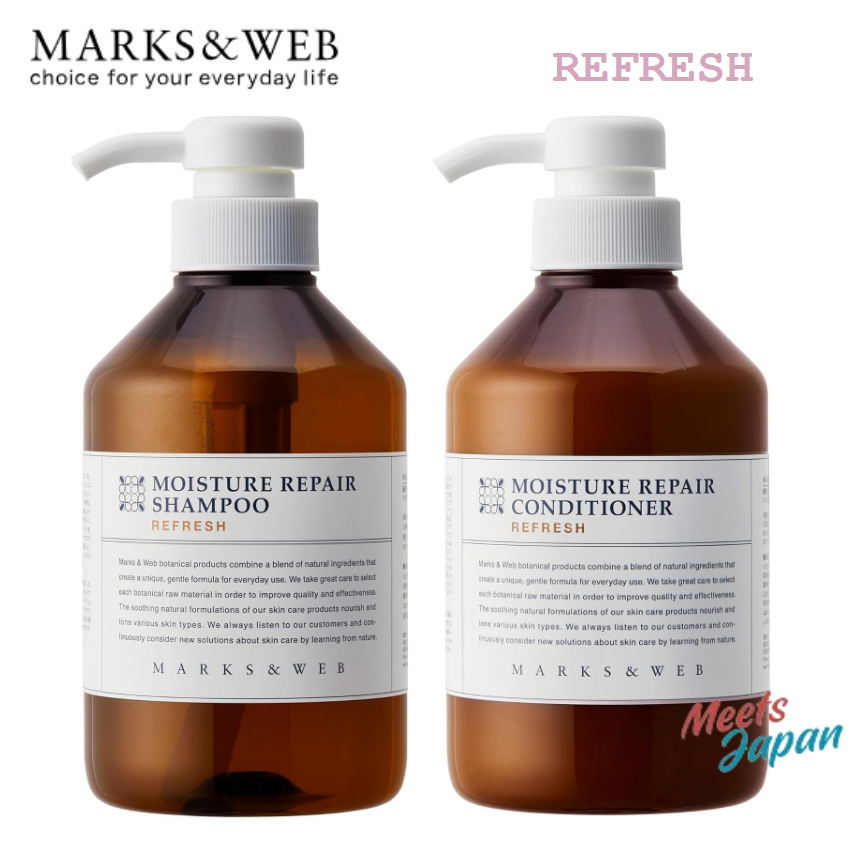 MARKS&WEB Moisture Repair Shampoo/Conditioner REFRESH ( Mandarin ...