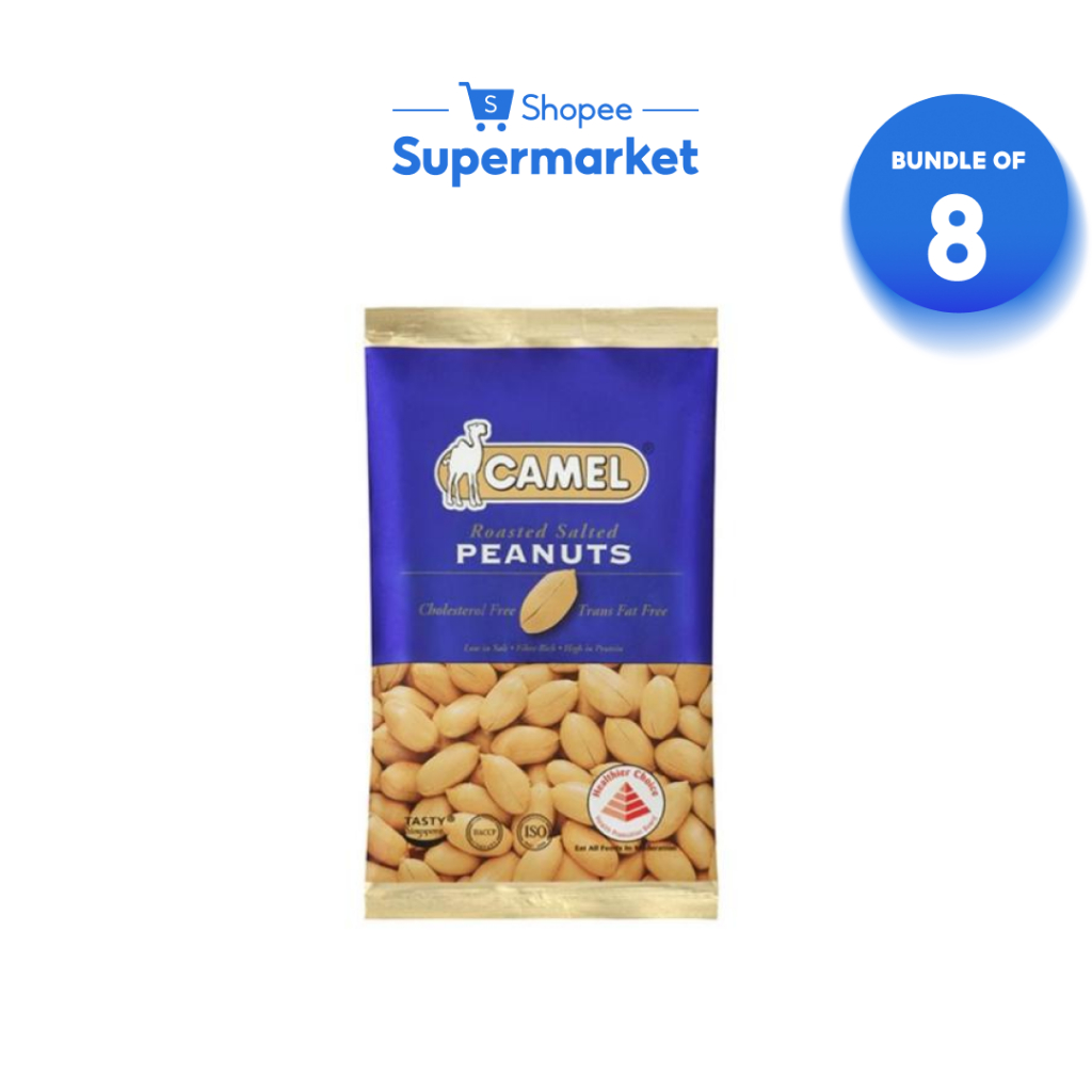 [Bundle of 8] Camel Roasted Salted Peanuts (40g) | Shopee Singapore