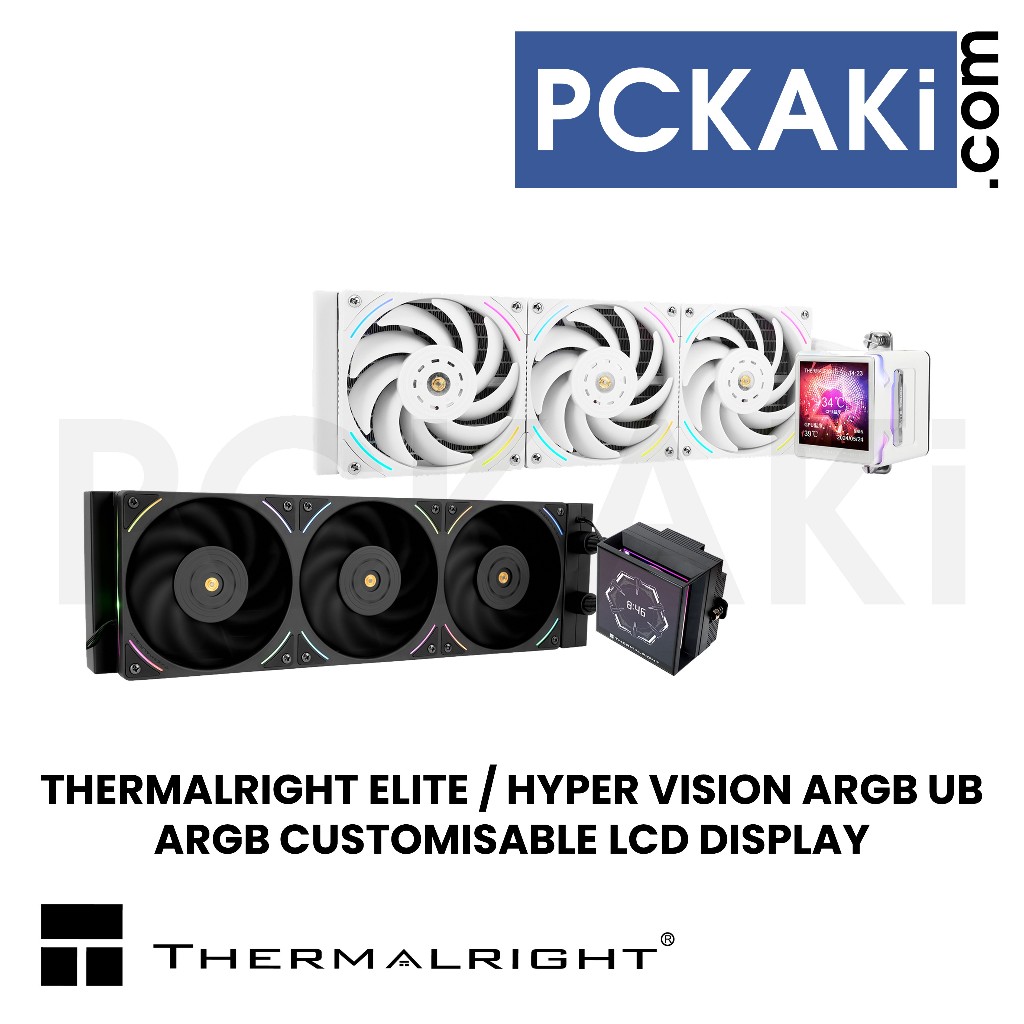 THERMALRIGHT ELITE / HYPER VISION 360 UB - ARGB CUSTOMISABLE LCD ...