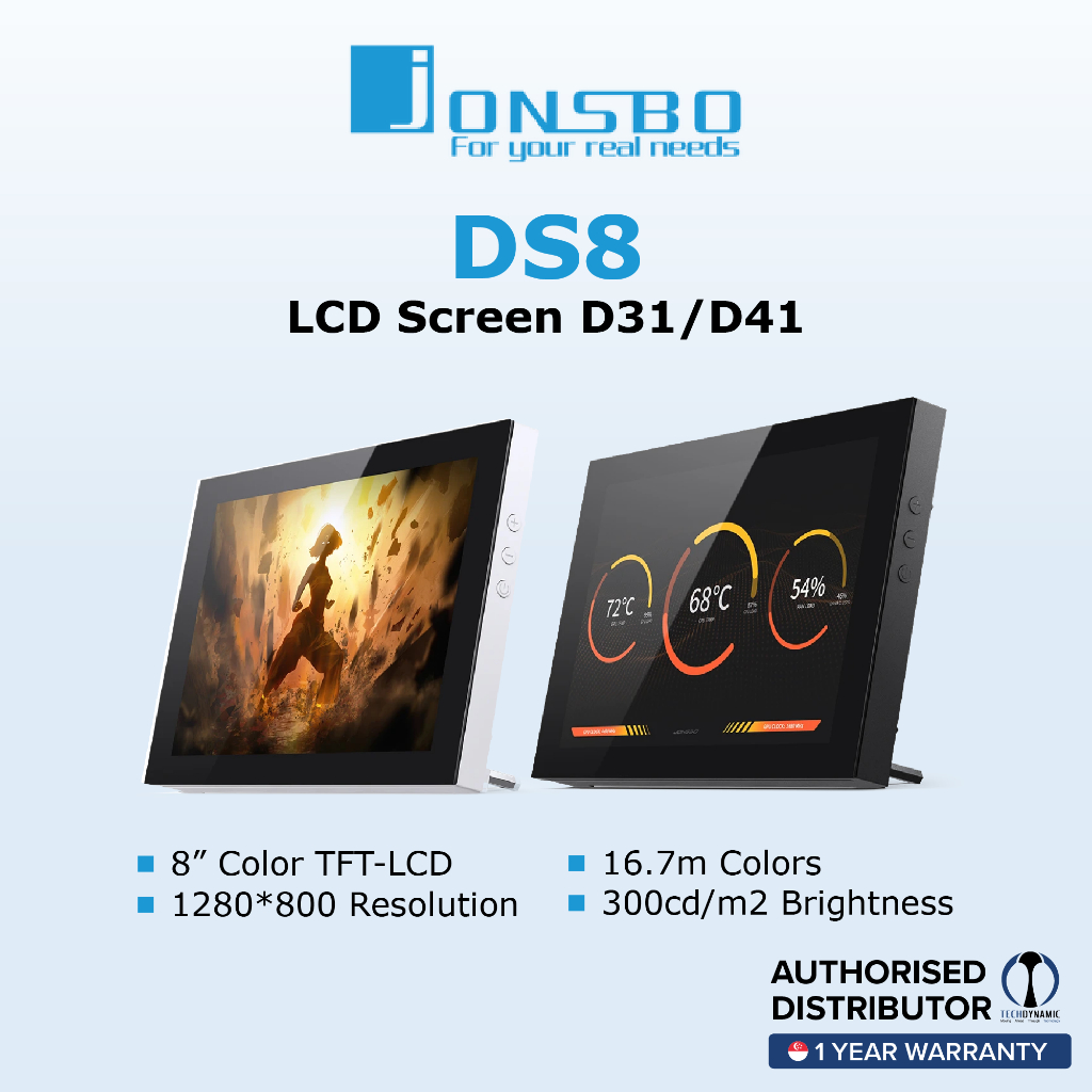 JONSBO DS8 - Black / White (LCD Screen for D31/41) | Shopee Singapore