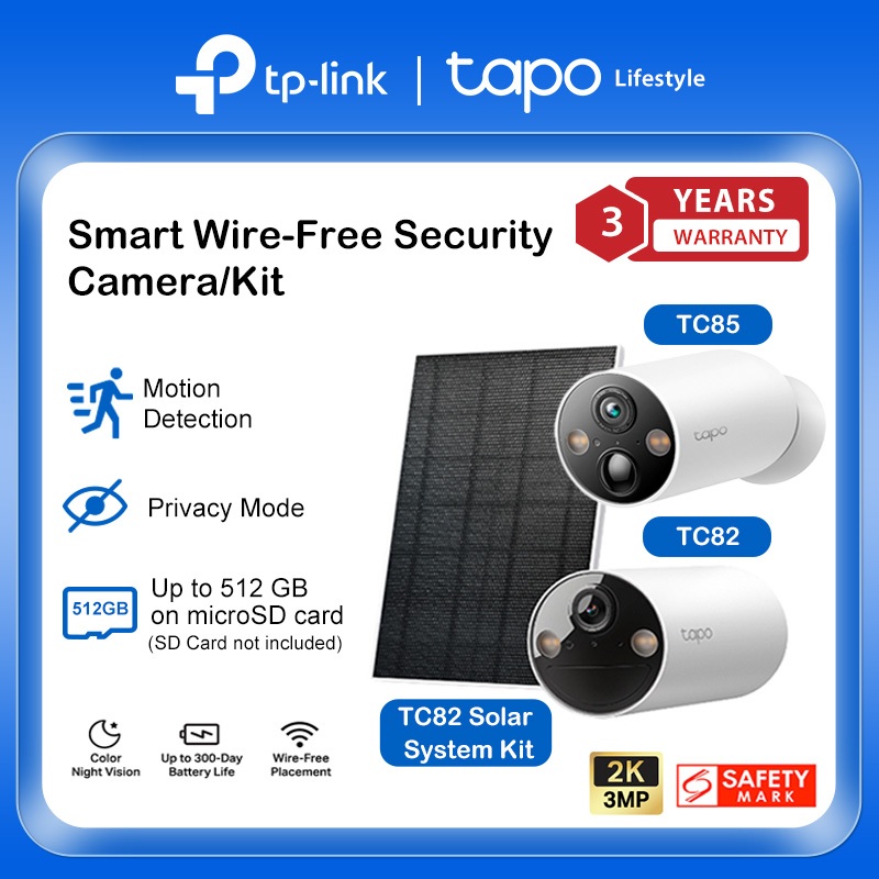 TP-Link TC82/TC85/TC82 KIT Wire-Free Security Camera | Shopee Singapore