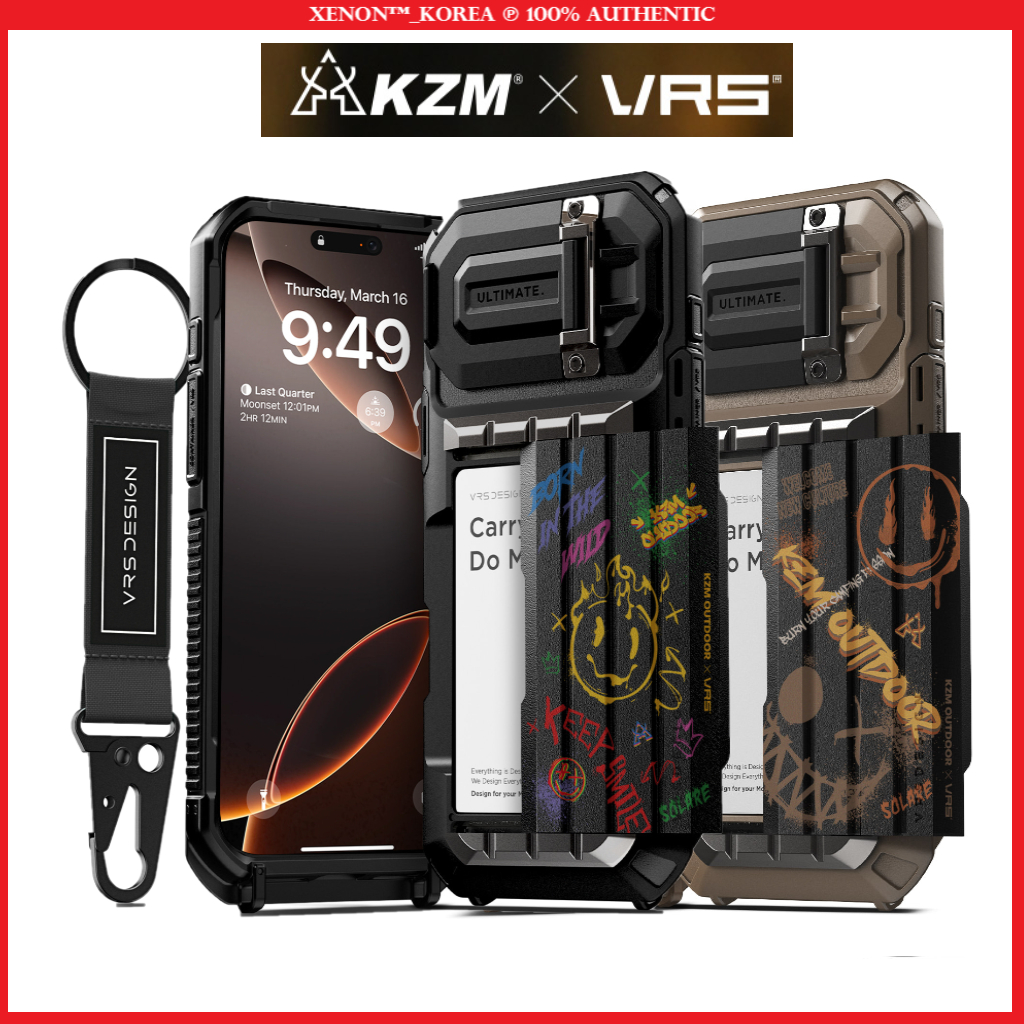 VRS DESIGN x KZM Kazumi Damda Glide Ultimate Strap Case-Wild Graffiti for iPhone 16 Pro Max ...