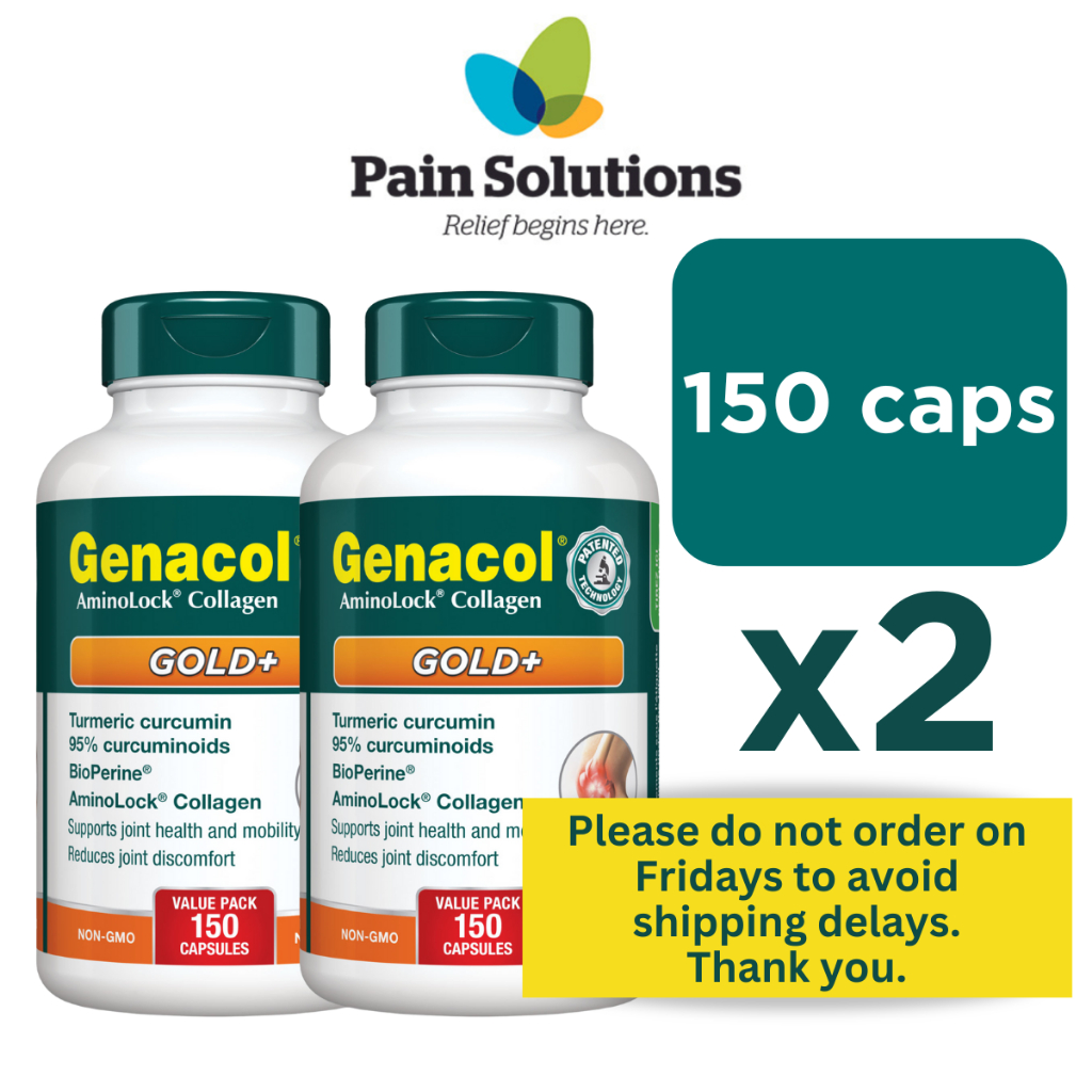 Genacol Gold Plus 150 caps (x2 Bottles) Joint Collagen Peptide ...