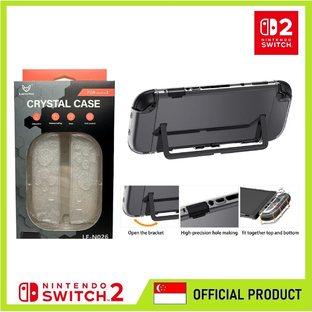 Nintendo Switch 2 Console Clear / Smoke Crystal Protective Case ...