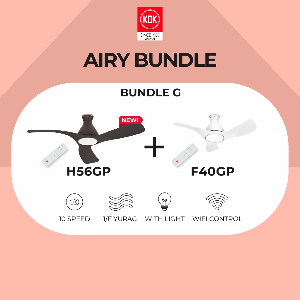 [PRE ORDER] KDK Airy Bundle G (H56GP + F40GP) | Shopee Singapore