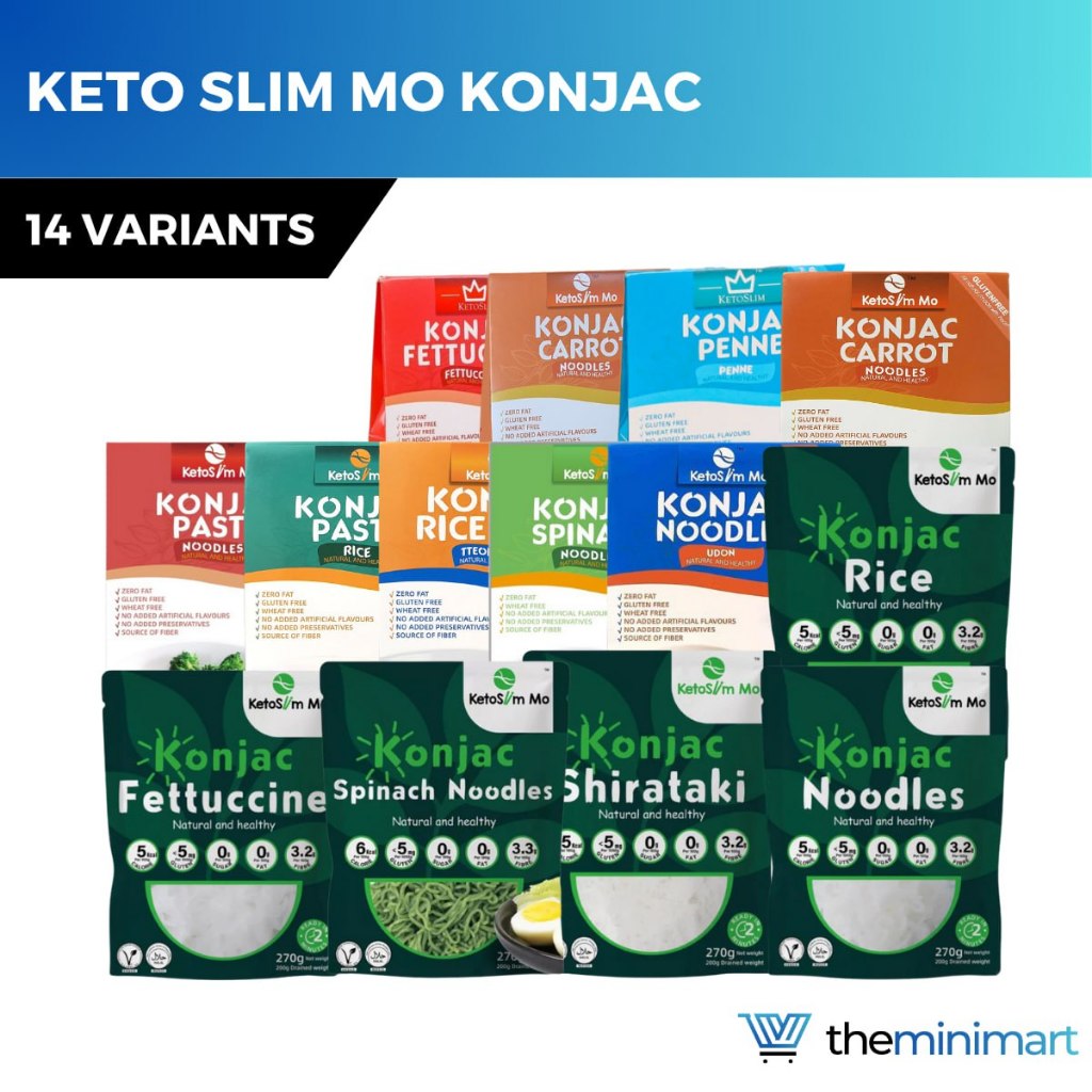 Keto Slim Mo Konjac Noodles, Pasta and Rice - Low Calorie, Keto ...