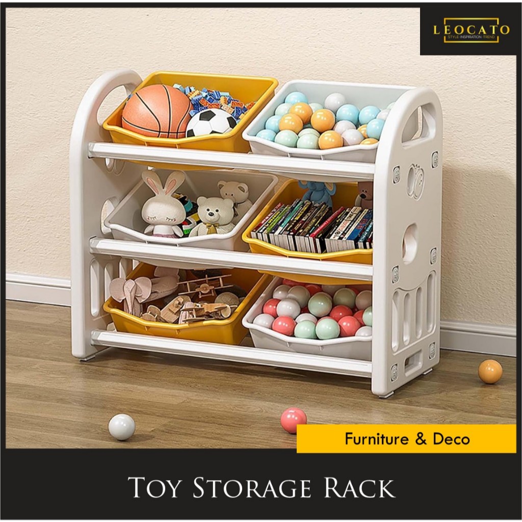 Children's Toy Storage Rack, Large Capacity Storage Cabinet, Multi ...