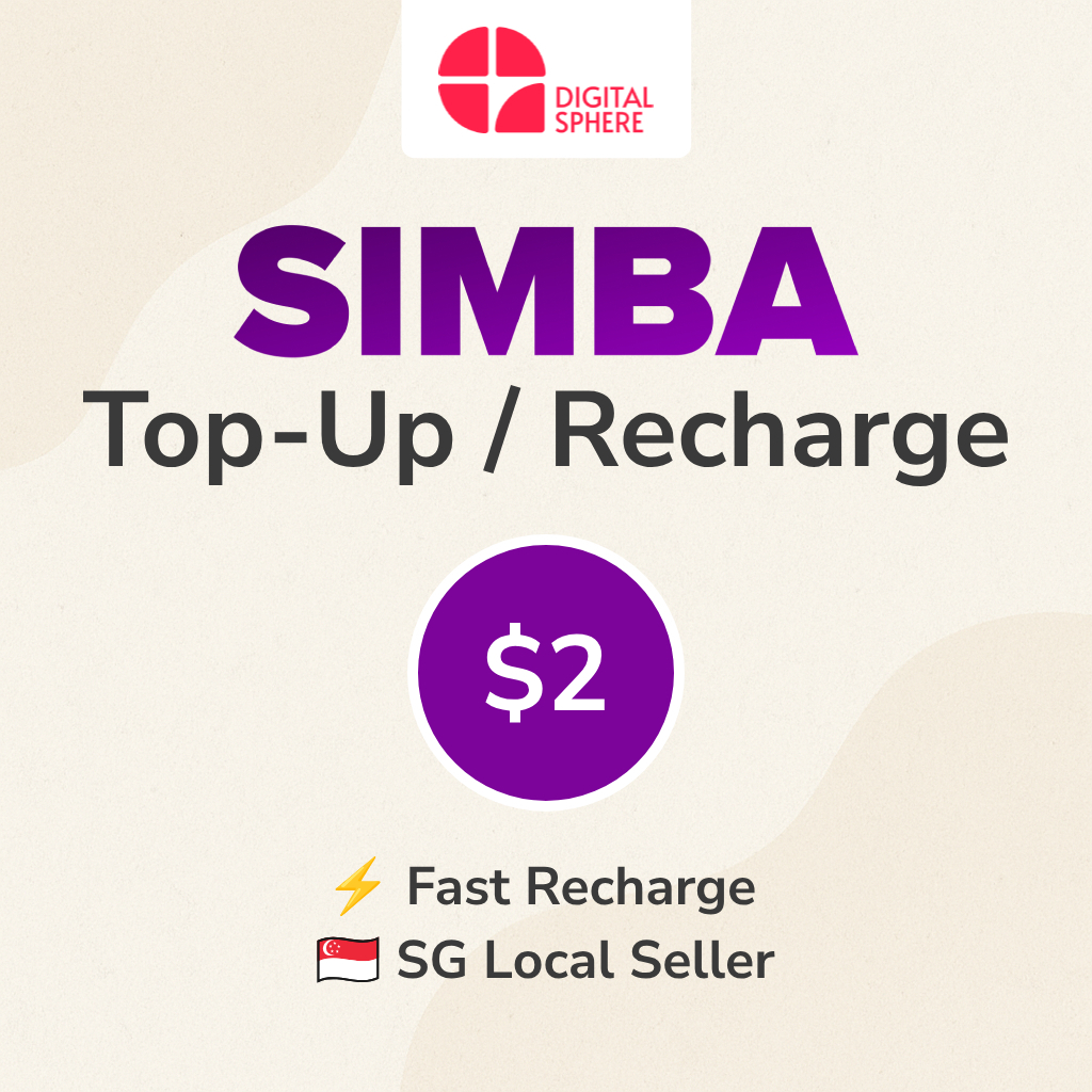 SGD2 - SIMBA Top-Up / Recharge | Shopee Singapore