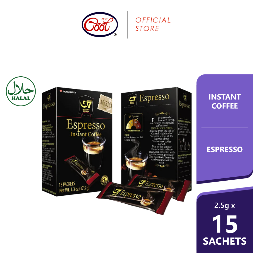 G7 Espresso Instant Coffee 2.5g x 15 Packets [BOX] | Shopee Singapore