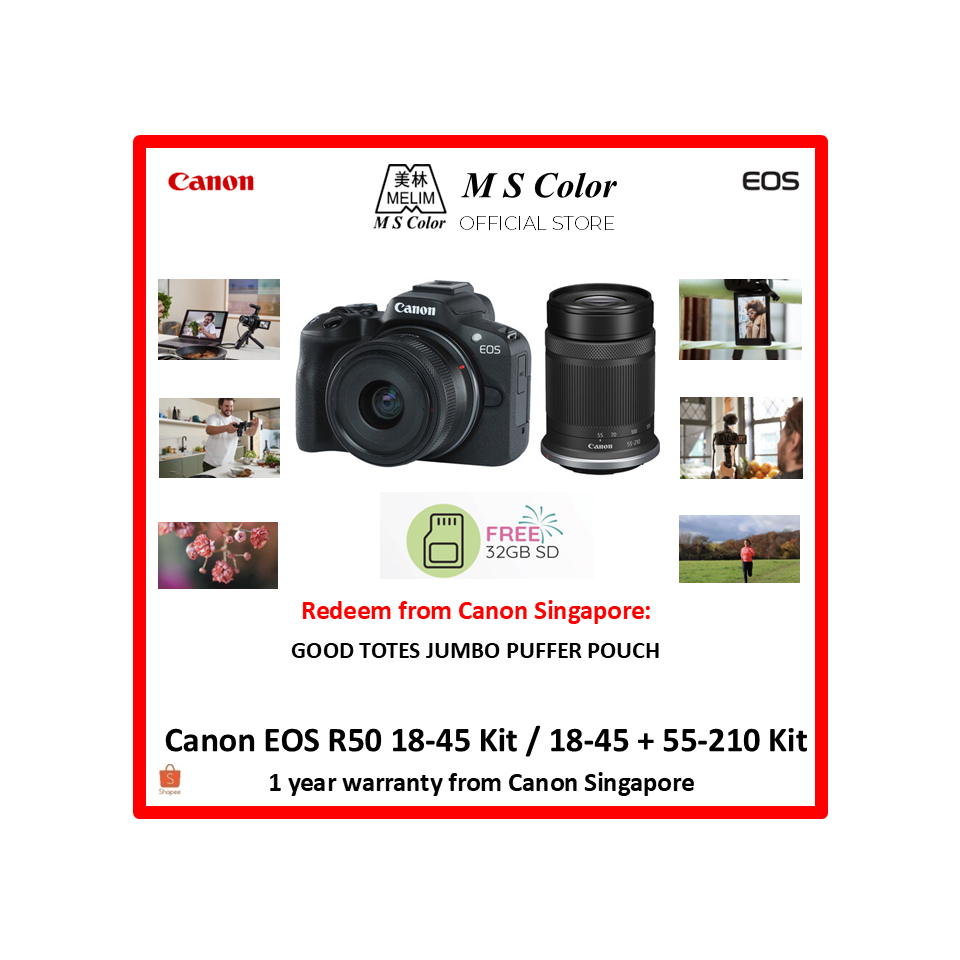 [READY STOCK + FREE GIFTS] Canon EOS R50 Mirrorless Camera + Free Gifts ...