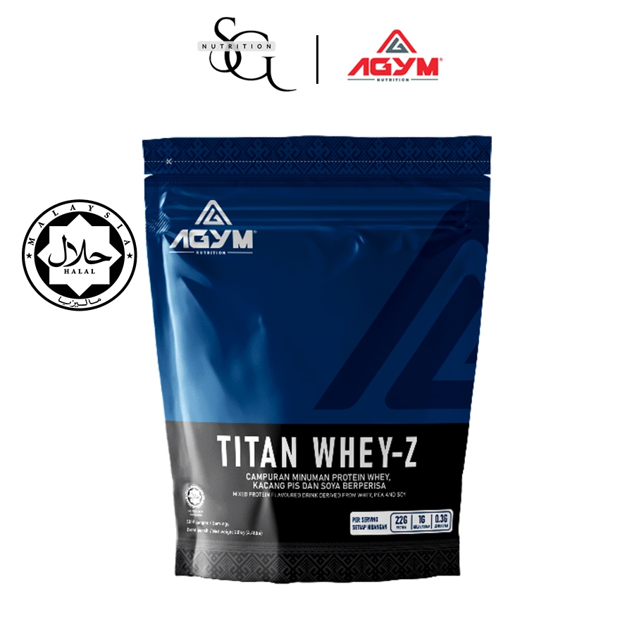 Agym Nutrition Titan Whey (2kg/1kg) - Whey Protein, Muscle Building ...
