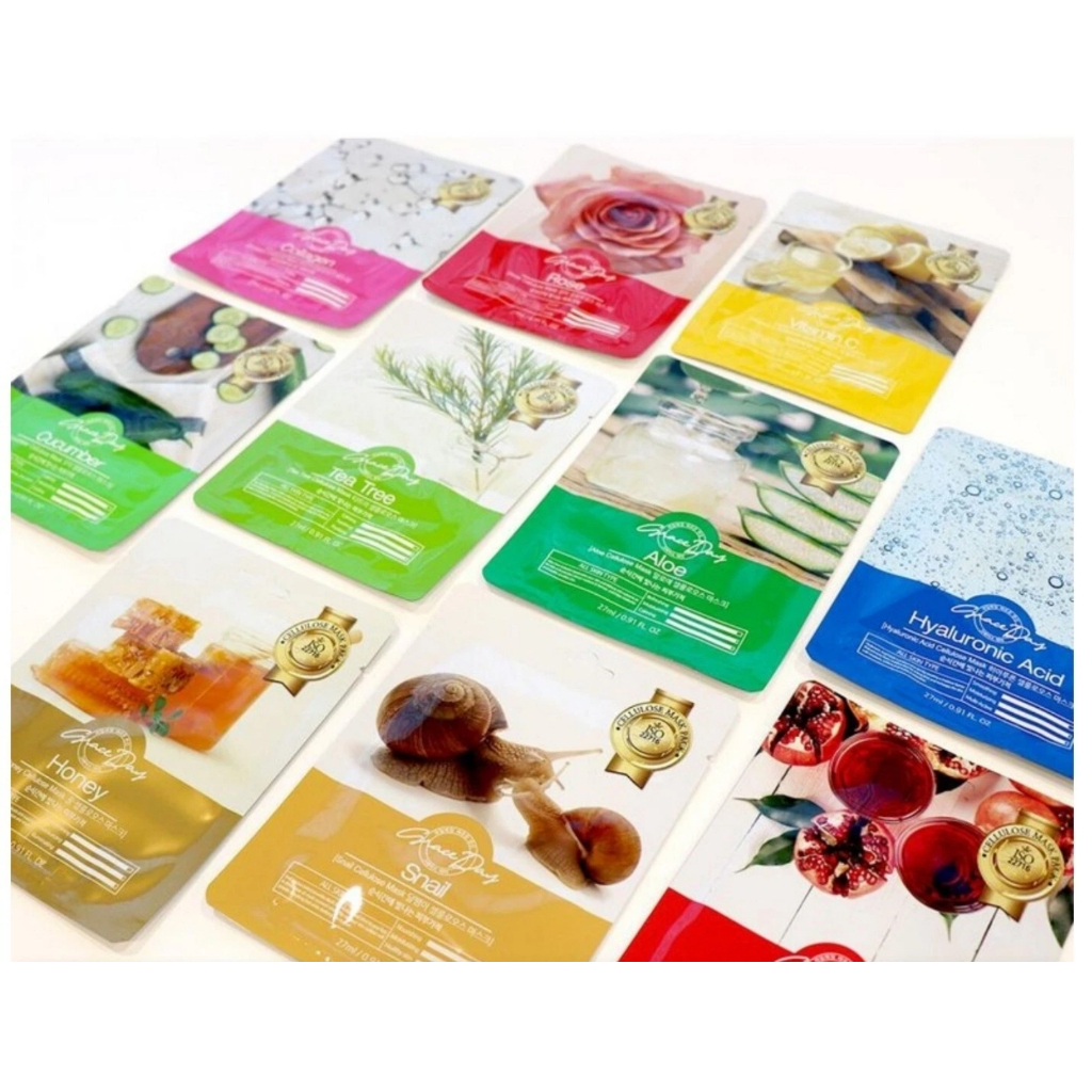 Grace Day Premium Sheet Mask All-in-One Set (30 Sheets) | Shopee Singapore