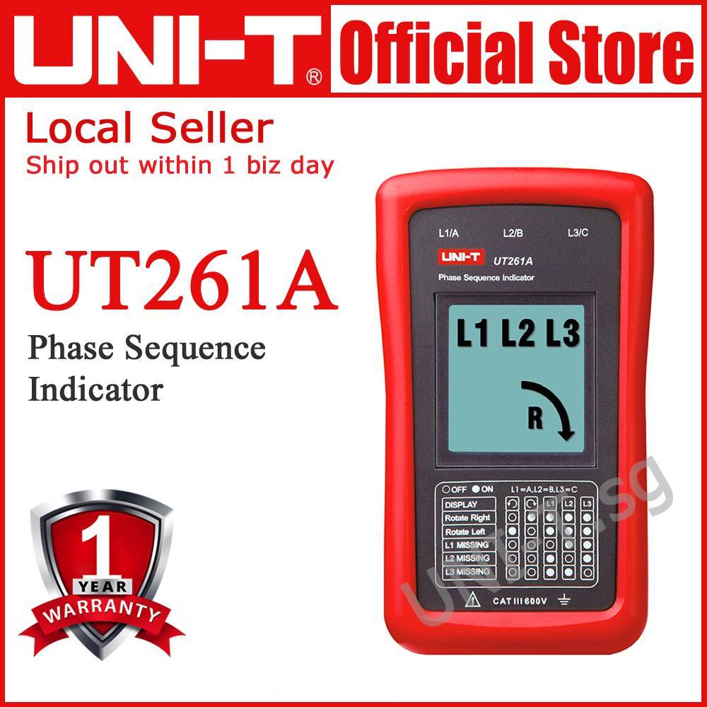 Uni-T UT261A UT261B Phase Sequence and Motor Rotation Indicator ...