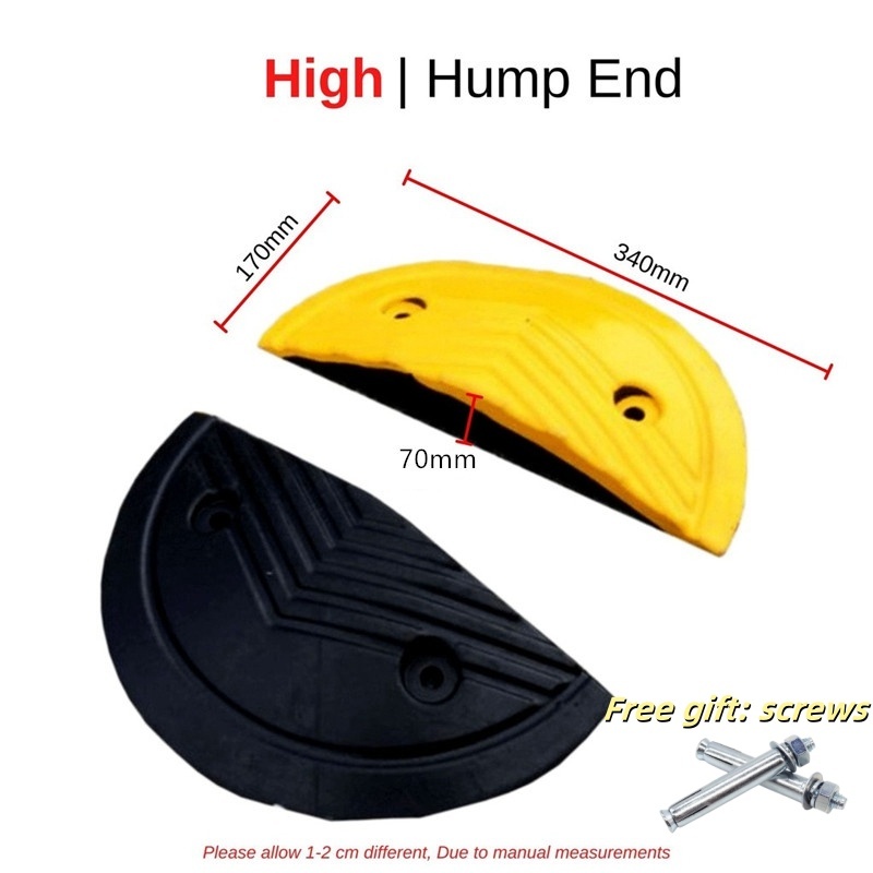 【Fast delivery】Rubber Speed Hump 98CM Speed Bump Flexible Not Easy ...