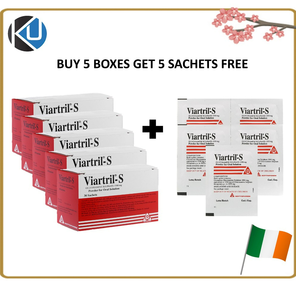 [EXP: 2027/28] Viartril-S Glucosamine Sulphate Powder 30 sachets ...