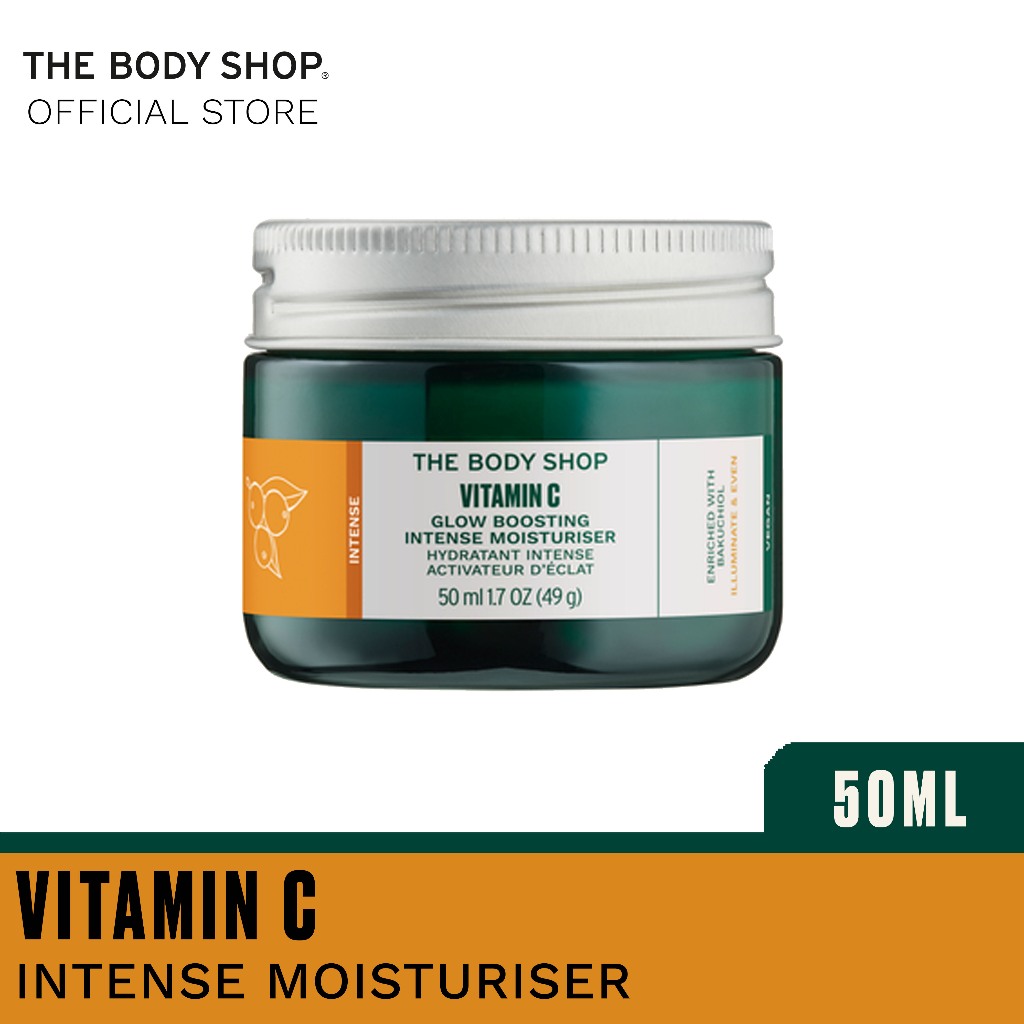 The Body Shop Vitamin C Glow Boosting Intense Moisturiser 50ml | Shopee ...