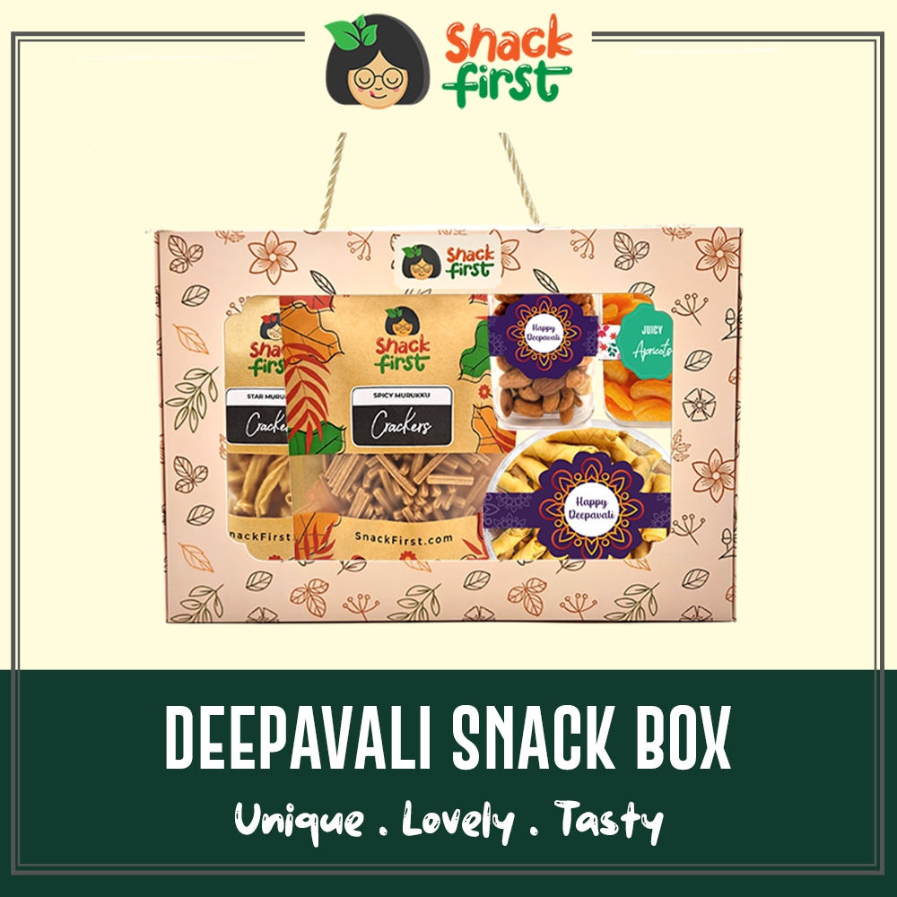 SnackFirst Deepavali Snack Murukku Gift Box (Diwali 2025 Muruku Crackers Nuts) | Shopee Singapore