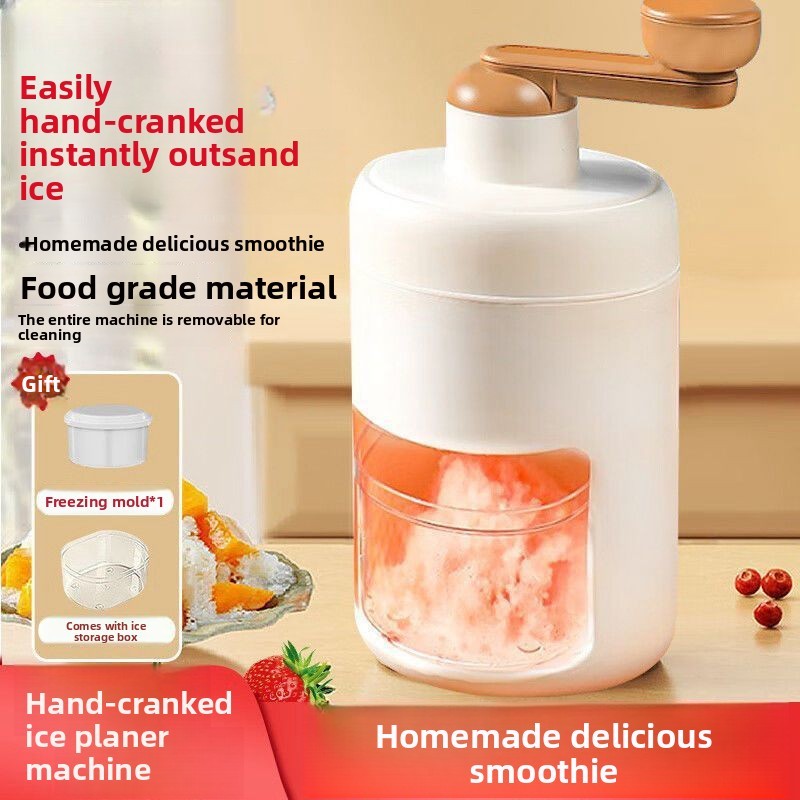 Manual ice cream maker, household small ice maker, hand-operated ice ...