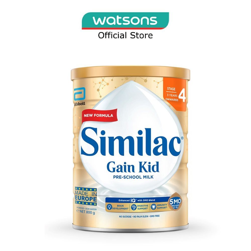 SIMILAC Gain 5MO Kid Pre-school Milk Powder Formula Stage 4 (Suitable ...