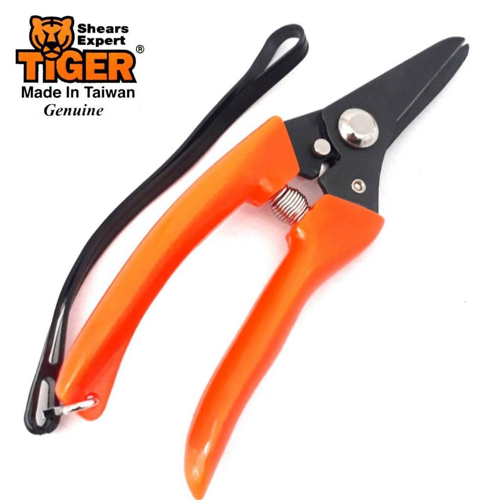 TIGER 702 Pruning Shears 7” Made in Taiwan Cutter Scissor Gardening DIY ...