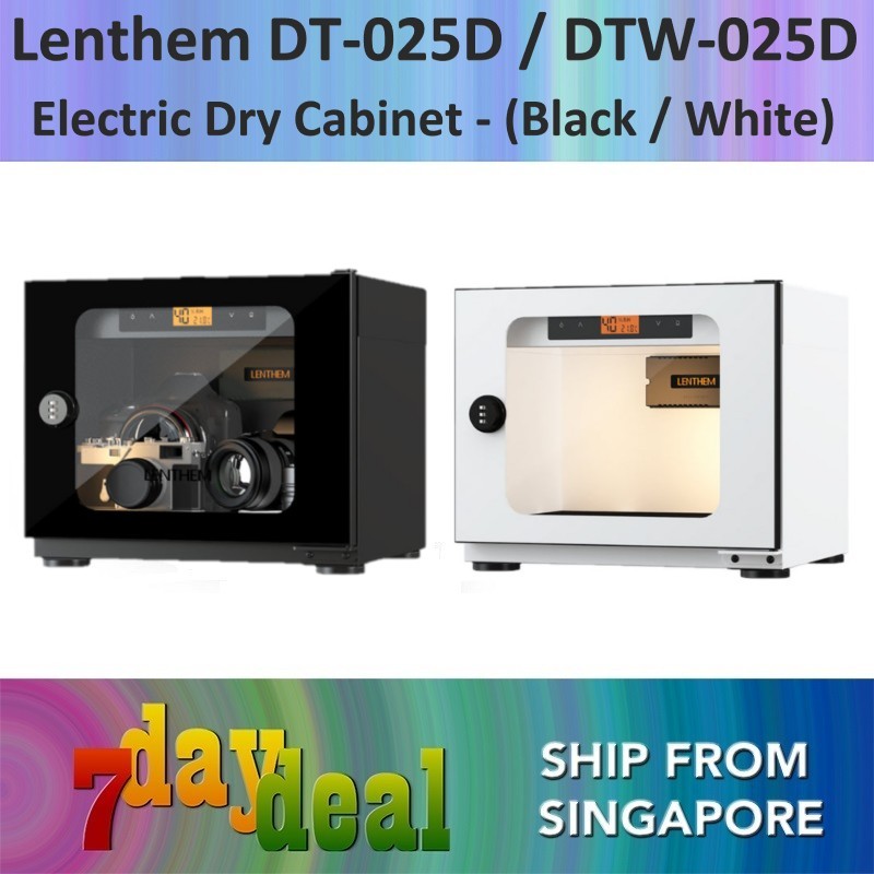 Lenthem DT-025D (Black) / DTW-025D (White) 20L Electric Dry Cabinet ...