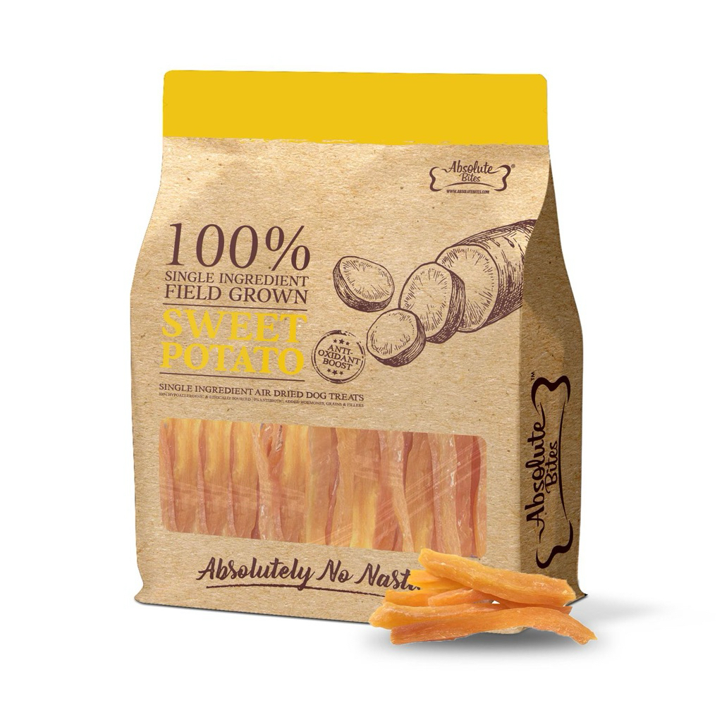 Absolute Bites Air Dried Treats (Sweet Potato) for Dogs (2 sizes ...