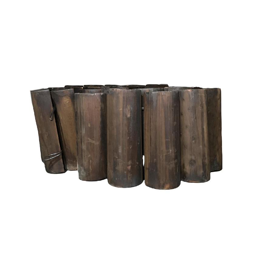 Approx 30cmH x 2.5mL x 6cmW Burnt Wood Edging 碳化木栏栅 House Home Plants ...