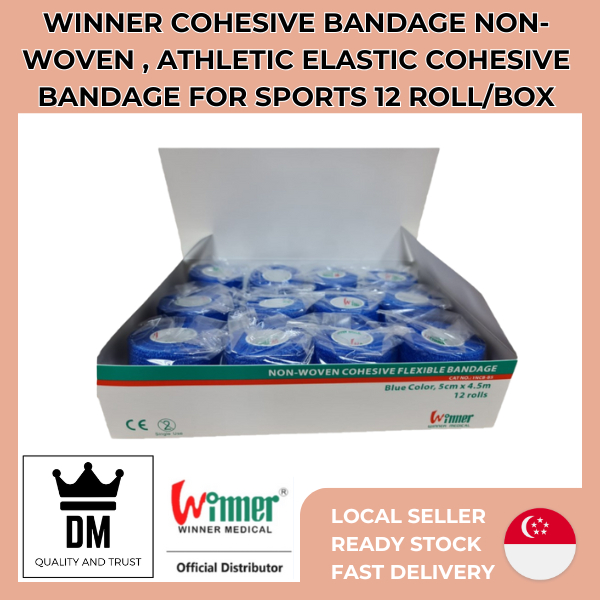 【SG Ready Stock】Winner Cohesive Bandage Non-Woven , Athletic Elastic ...