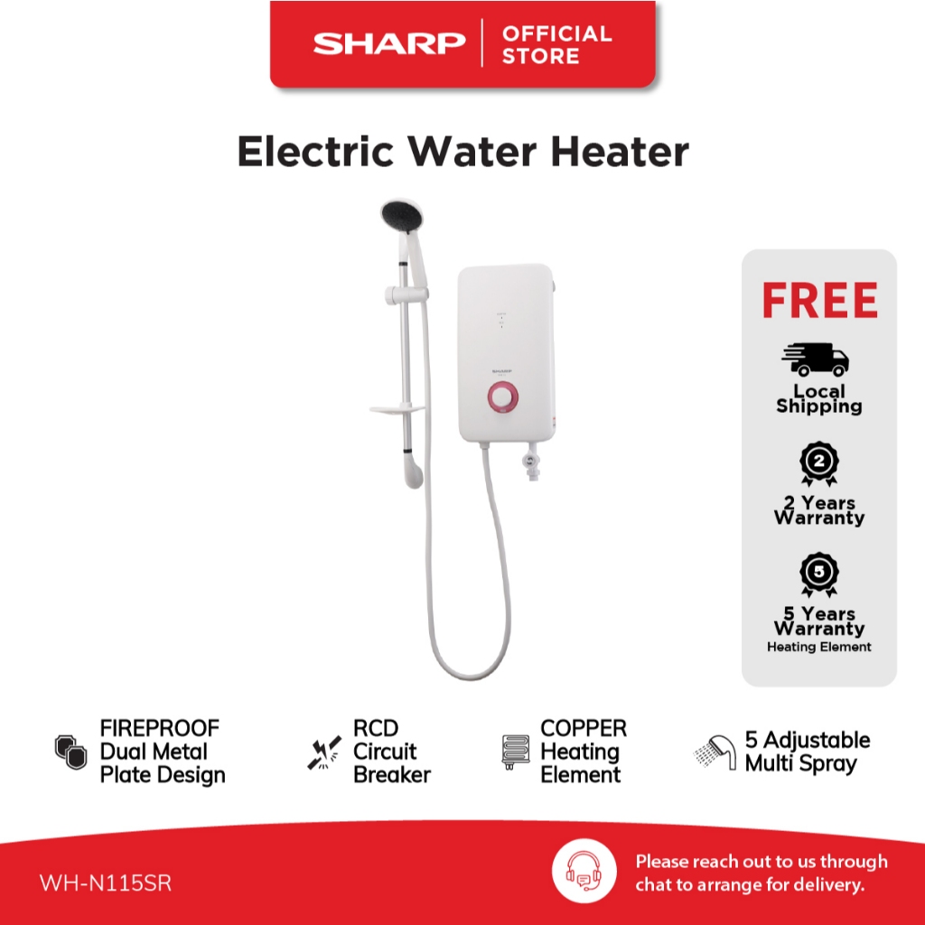 SHARP Basic Instant Water Heater (White) – WH-N115SR | Shopee Singapore