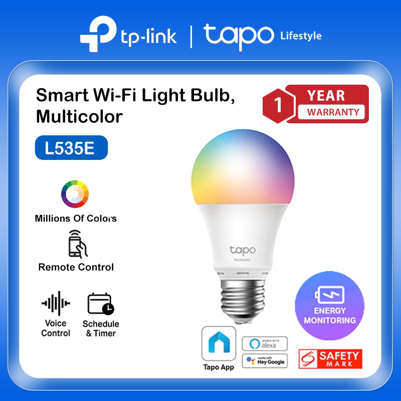 TP-Link Tapo L535E Smart WiFi Light Bulb | Shopee Singapore