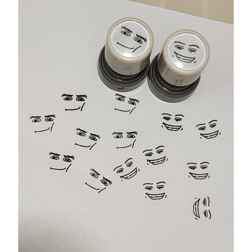 Roblox stamps ( Roblox Peripheral Character Face Funny Emoji ) | Shopee ...