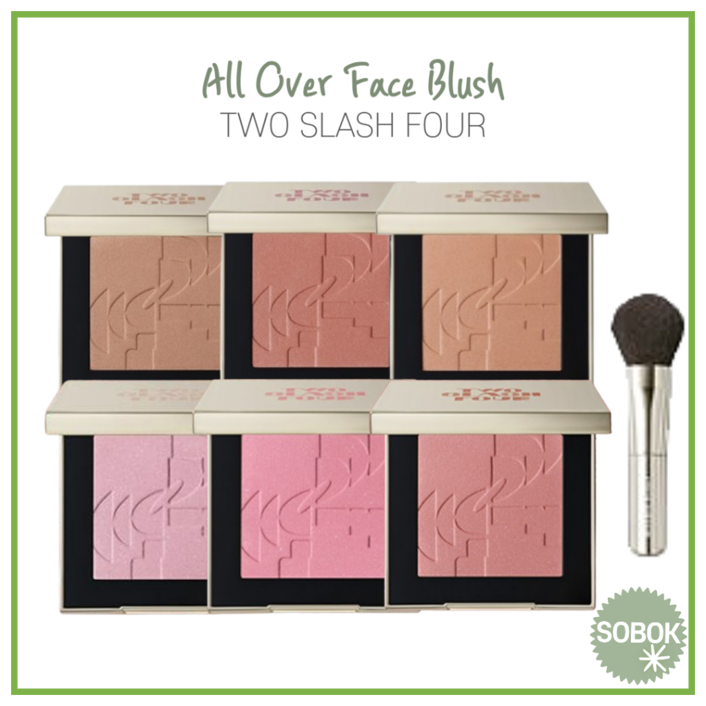 [TWO SLASH FOUR] All Over Face Blush 6 colors 5.5g cheek blusher ...