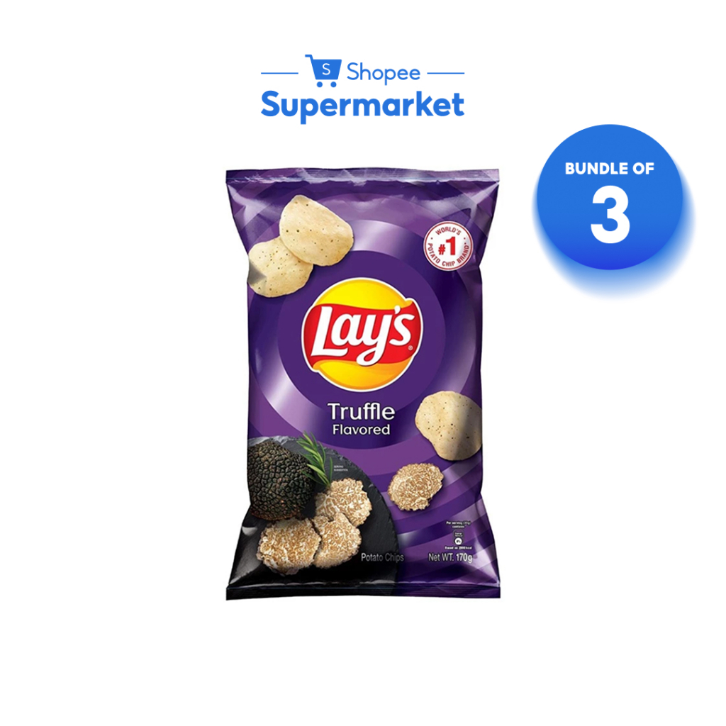 [Bundle of 3] Lay's Truffle Potato Chips (170g) | Shopee Singapore
