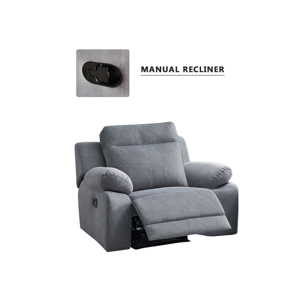 Living Mall Zarzy 1/2/3-Seater Reclining Sofa Pocketed Spring Claw ...