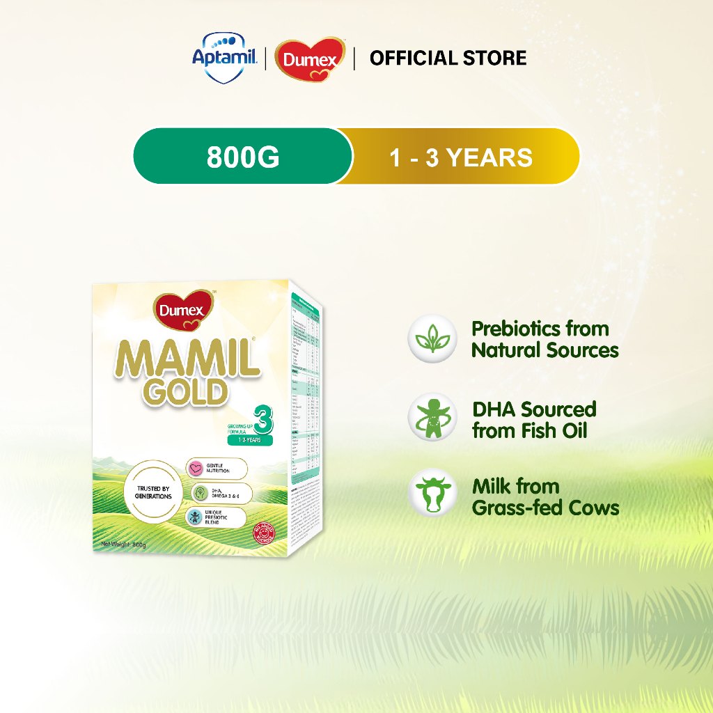 Dumex Mamil Gold Stage 3 Growing Up Kid Milk (800g) | Shopee Singapore