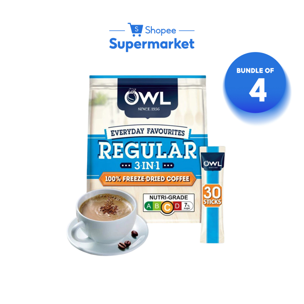 [Bundle of 4] Owl Everyday Favourites 3In1 Regular (30 sachets x 20g ...