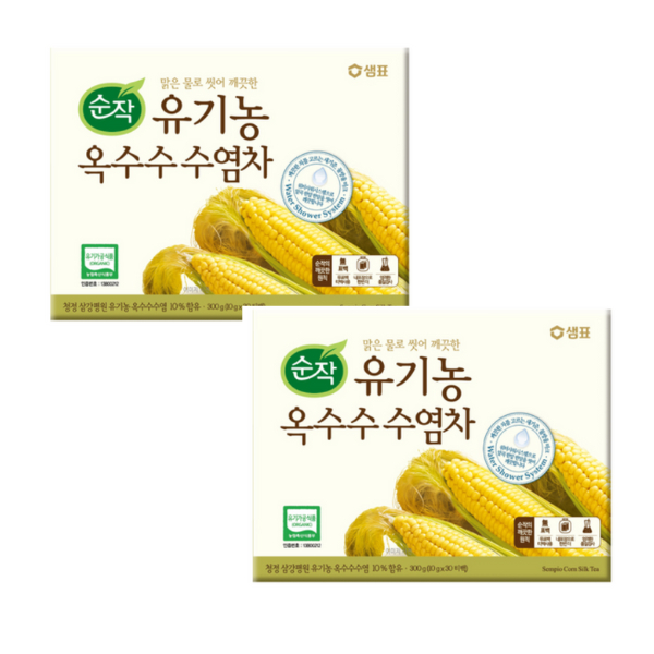Sunjak Organic Corn Silk Tea, 10g x 30T (300g Total), 1box, 2box ...