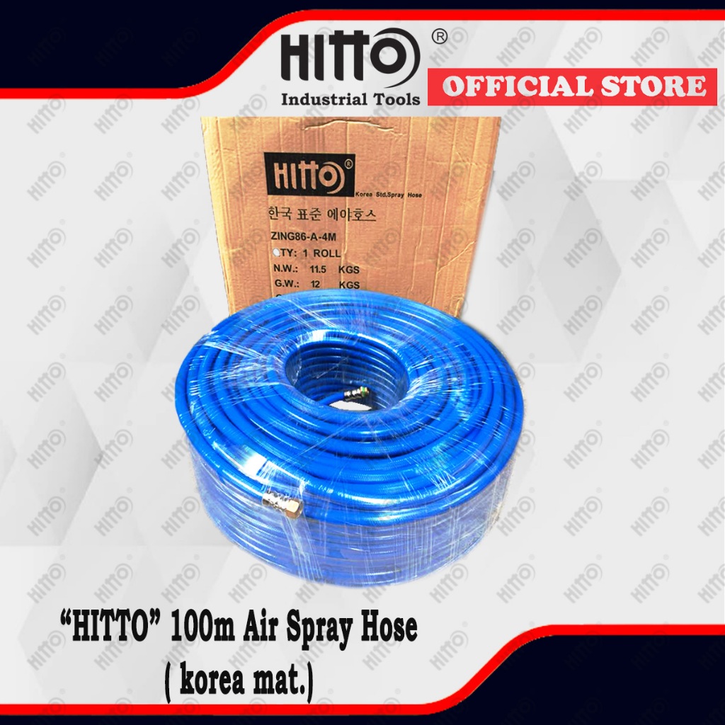 [ HITTO ] High Quality Air Spray Hose 100meter ( Korea Mat.)/ Hose ...