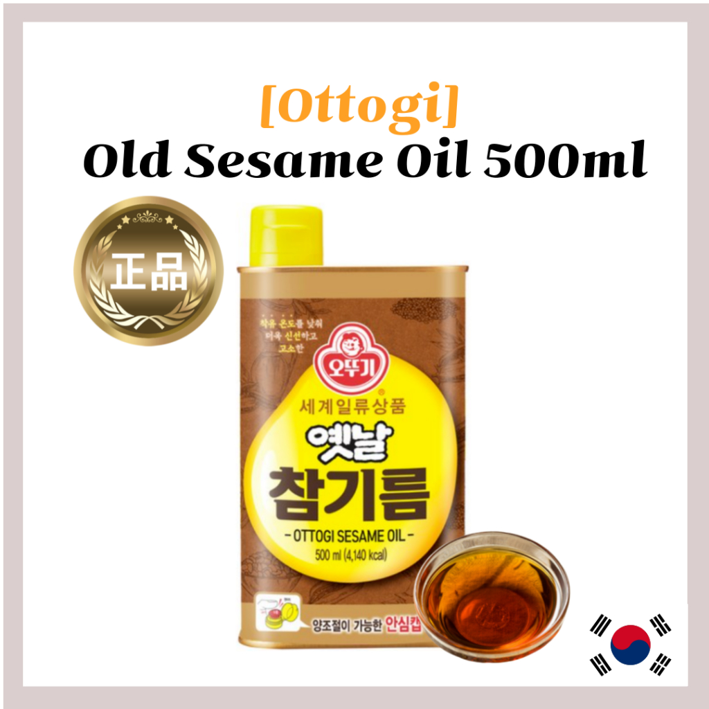 [Ottogi] Traditional Korean Sesame Oil 500ml / Ottogi Yennal Chamgireum / Korea Cooking Oil ...