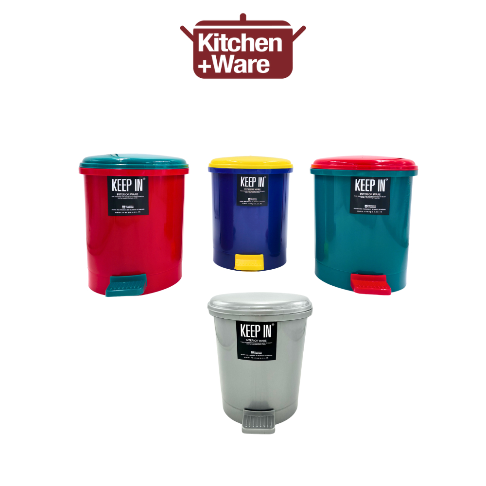[1.5L/3L] KEEP IN Pedal Bin / Kitchen 7 Bathroom & Laundry used / Pedal ...