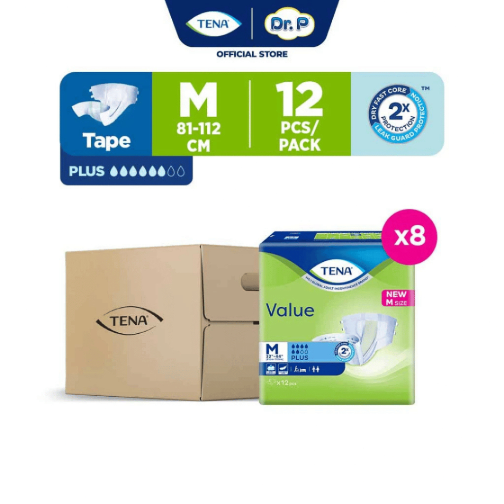 Tena Value Adult Tape Diapers M/L/XL Size | Shopee Singapore