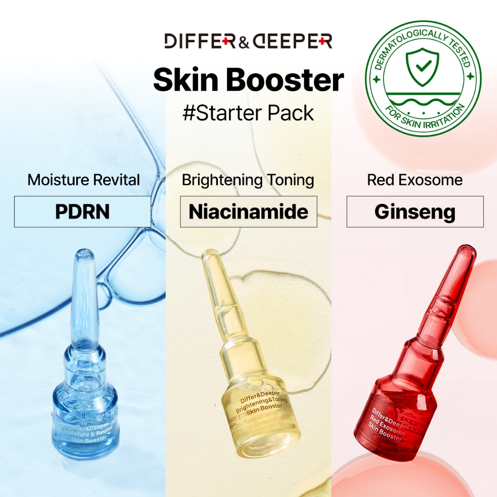 Differ & Deeper Skin Booster Starter Pack (2ml x 5ea) exosomes serum | Shopee Singapore