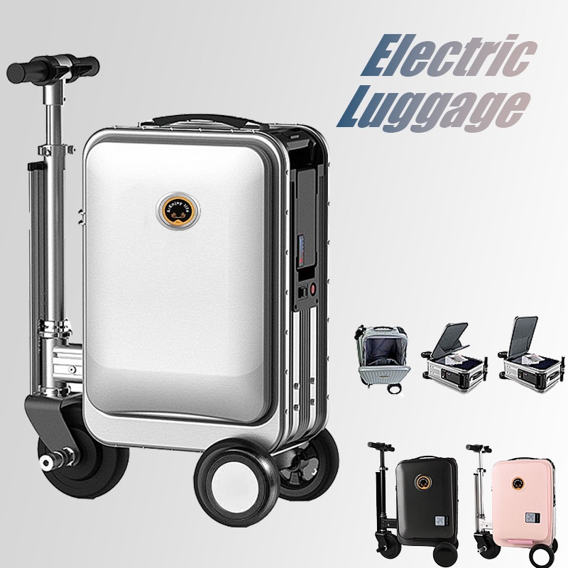 luggage Electric Luggage with Charging Port and Wide Tie Rod for Travel ...