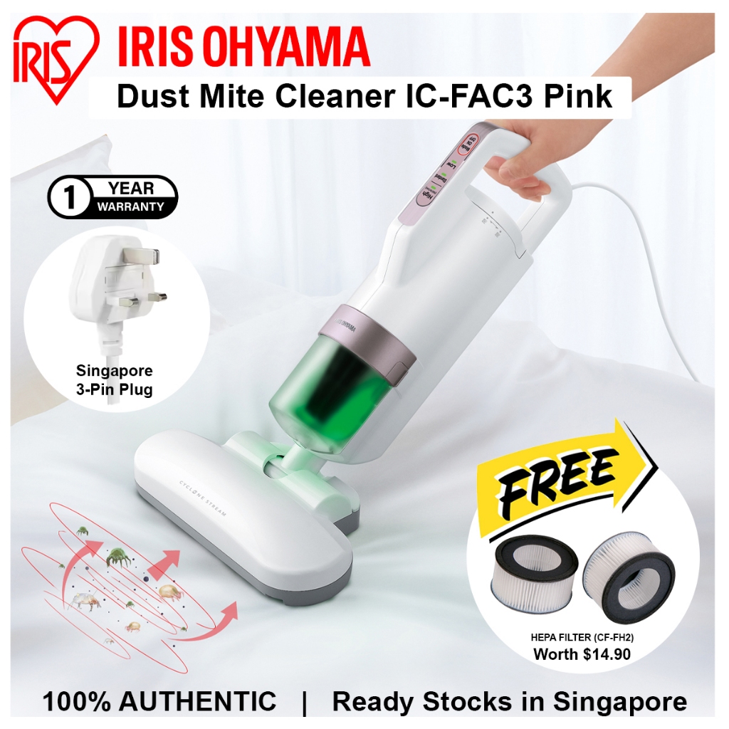 IRIS Ohyama IC-FAC3 Dust Mite Mattress and Furniture Vacuum Cleaner | Shopee Singapore