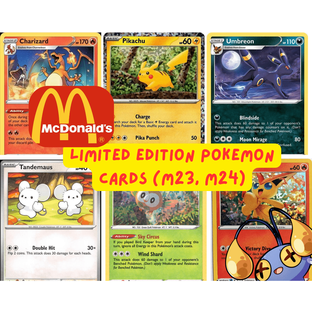 McDonald Pokemon TCG Pokemon Card Singles (M23, M24) 2023, 2024 ...