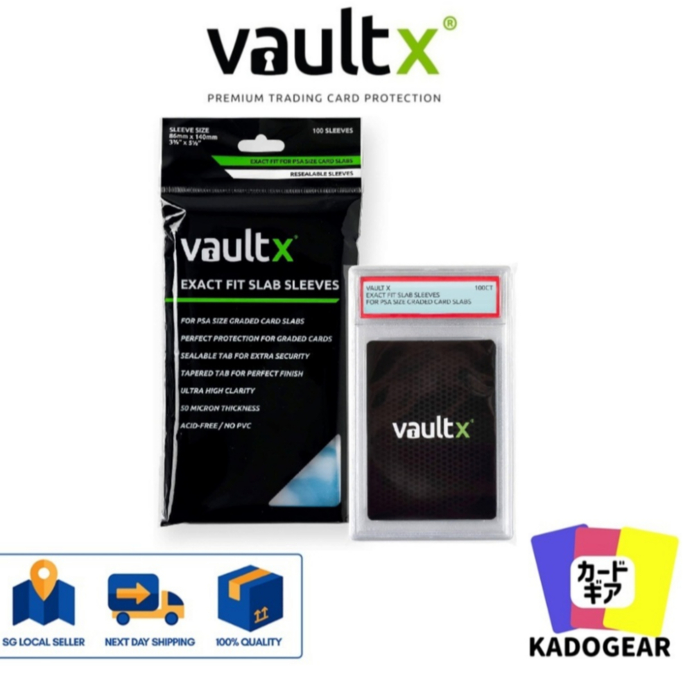 Vault X Exact Fit Slab Sleeves for PSA (Pack of 100) | Shopee Singapore