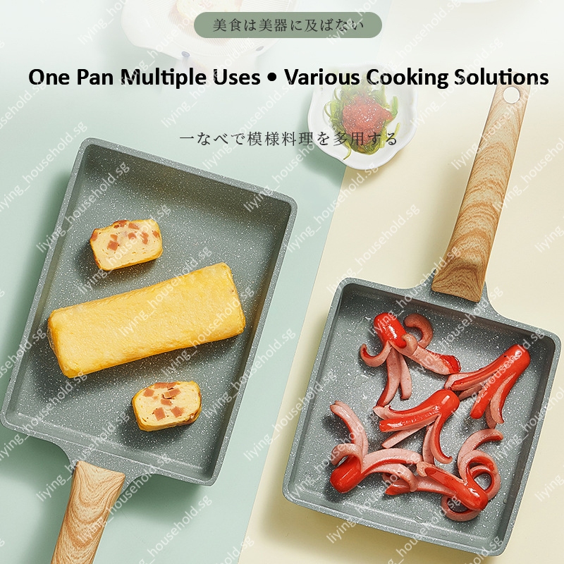 Non-stick Tamagoyaki Frying Pan - Rectangular Pan-Maifanitum Pan ...