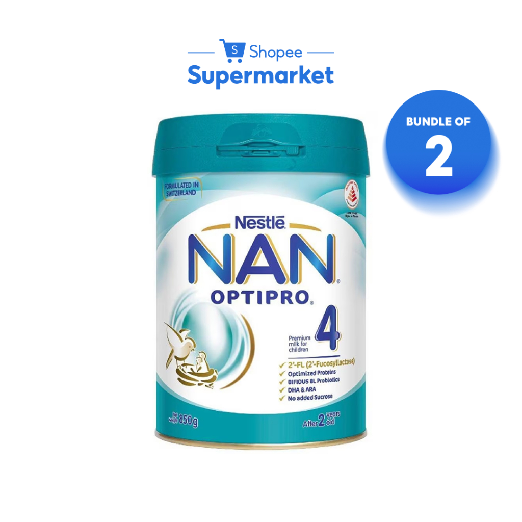 [Bundle of 2] Nestle NAN Optipro 4 Growing Up Milk (850g) | Shopee ...